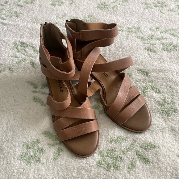 Lucky Brand | Shoes | Lucky Brand Light Brown Strappy Heels | Poshmark